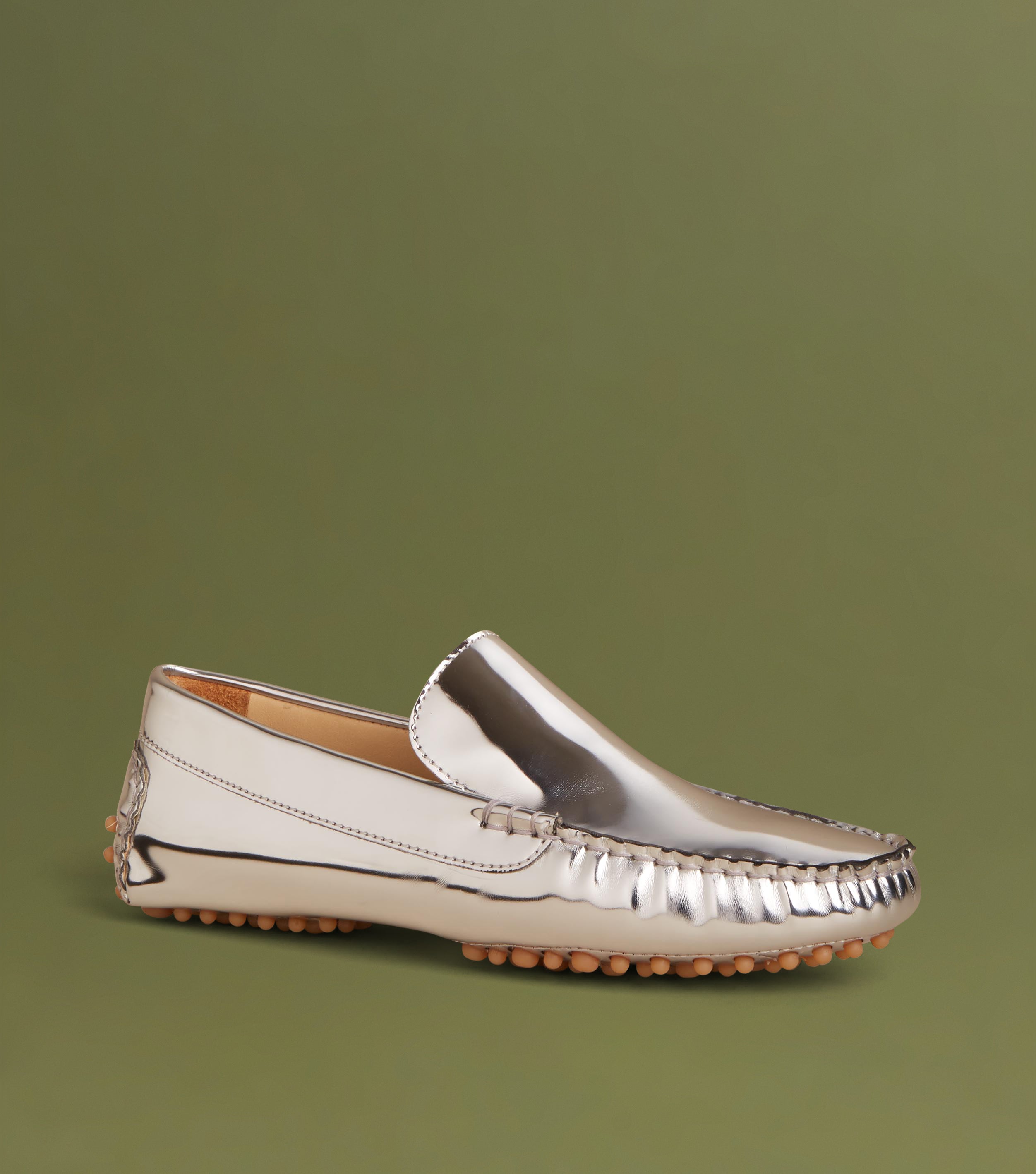 Jane Vegan Metallic Driver Moccasin – Ethical Elegance by O2 Monde