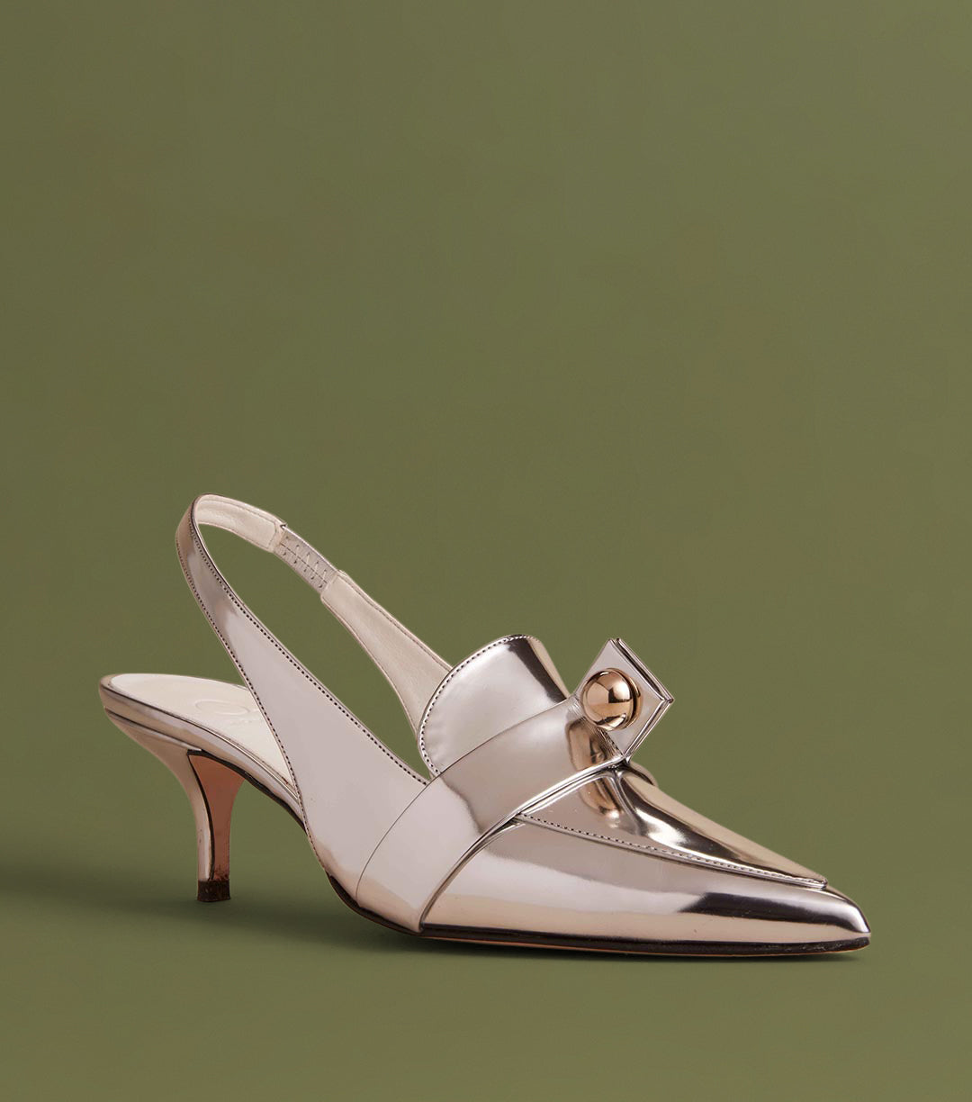 Virginia Sandal: Metallic Silver – O2 Monde